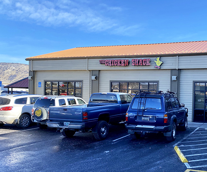 Simple storefront, serious chicken - proof that the best meals don't need fancy packaging.