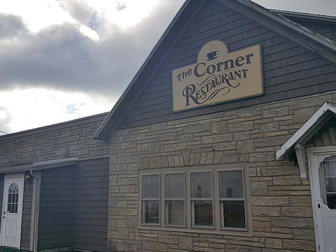 Corner locations often serve the best comfort food – this charming spot looks ready to prove that theory.