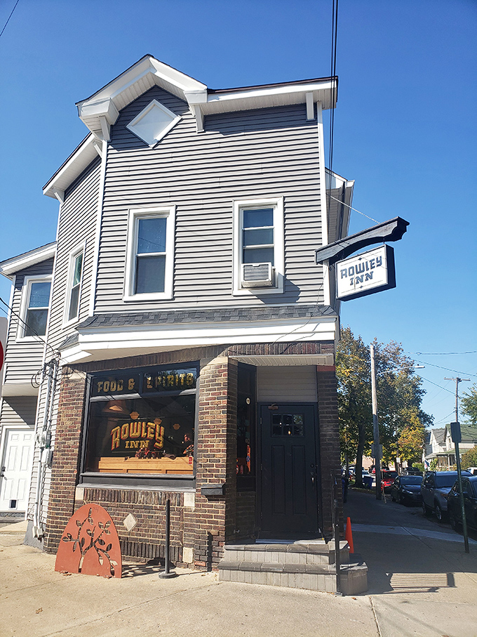 The Rowley Inn's corner location has been a Cleveland fixture for generations. That modest exterior hides extraordinary comfort food within.