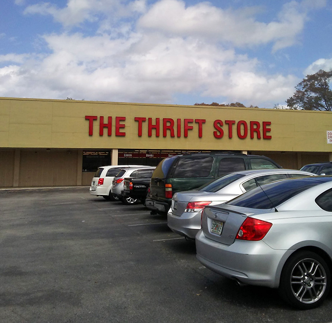 "THE THRIFT STORE" says it all &ndash; no fancy name needed when the deals speak for themselves!