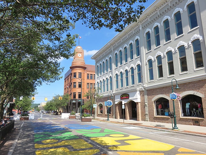 Traverse City's downtown stretches out like a postcard, begging you to take that perfect stroll.