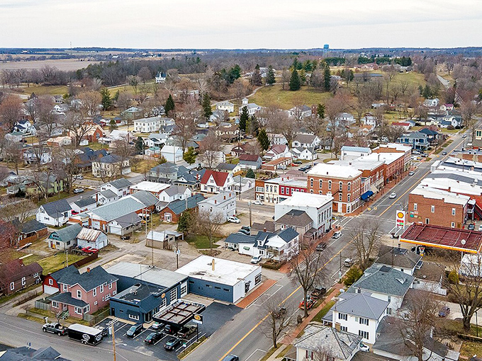 West Liberty's downtown stretches like a handshake between past and present, welcoming visitors with genuine warmth.