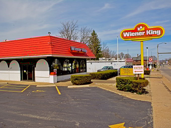 Classic red roof and golden arches remind you that some traditions never go out of style or taste.