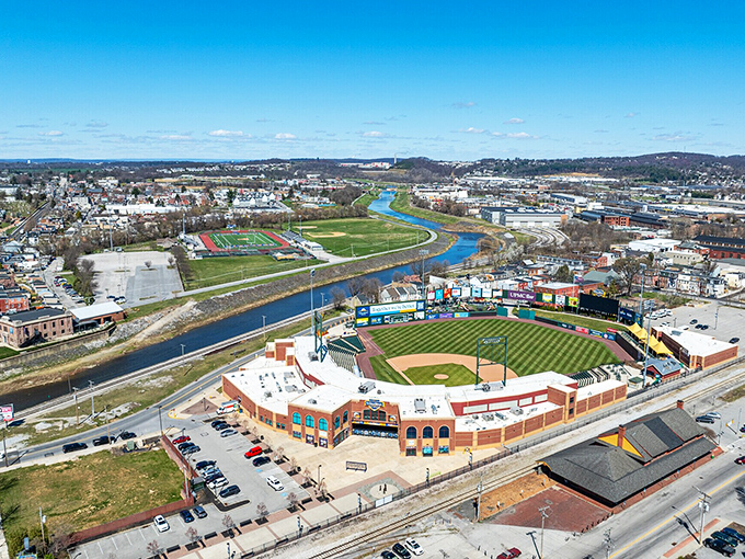 York's historic downtown streets blend colonial charm with modern convenience in perfect Pennsylvania harmony.