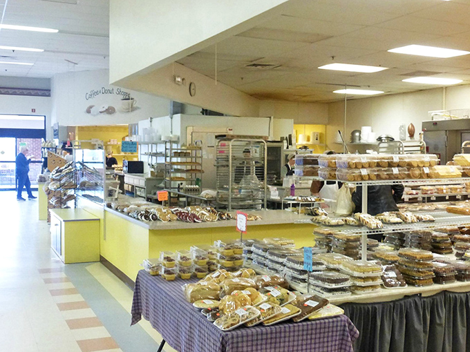 A glimpse into A&R's bakery wonderland - where display cases hold treasures better than any jewelry store.