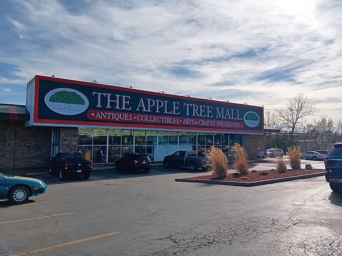 That brick and glass combination suggests serious business with a welcoming touch for every visitor.