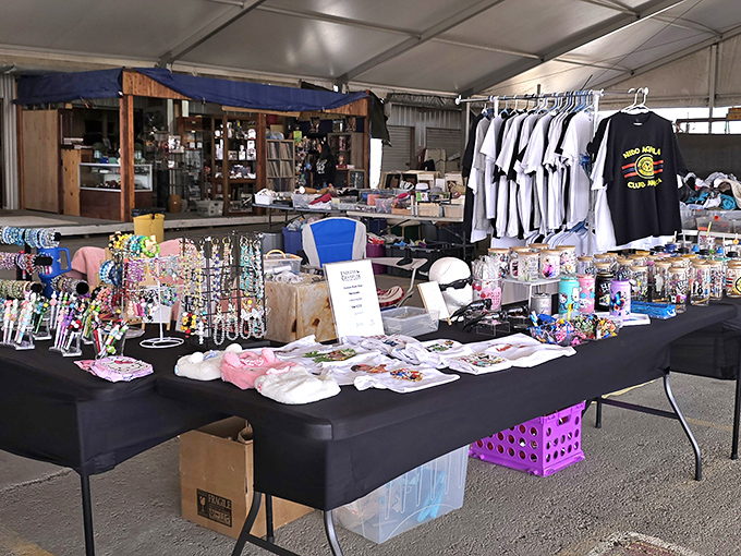 This organized chaos represents every flea market lover's dream - endless possibilities at incredible prices.