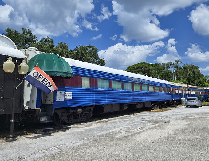 Dining in actual train cars transforms every meal into a delightful adventure through culinary history.