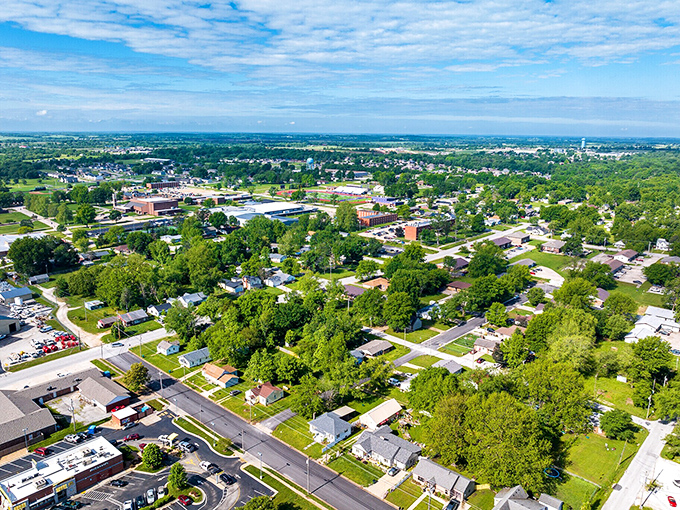 These tree-lined streets make every walk feel like a stroll through simpler times.