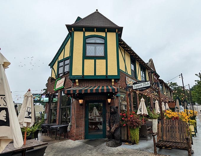 That distinctive Tudor architecture promises the kind of fish fry experience worth crossing town for.