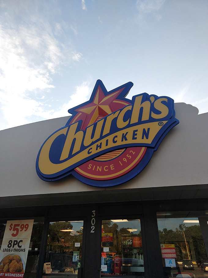 Bold flavors demand bold signage &ndash; this colorful beacon promises chicken with serious personality.