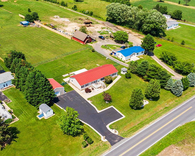 Wide streets and well-kept homes show Clayton's community pride in every carefully maintained detail.