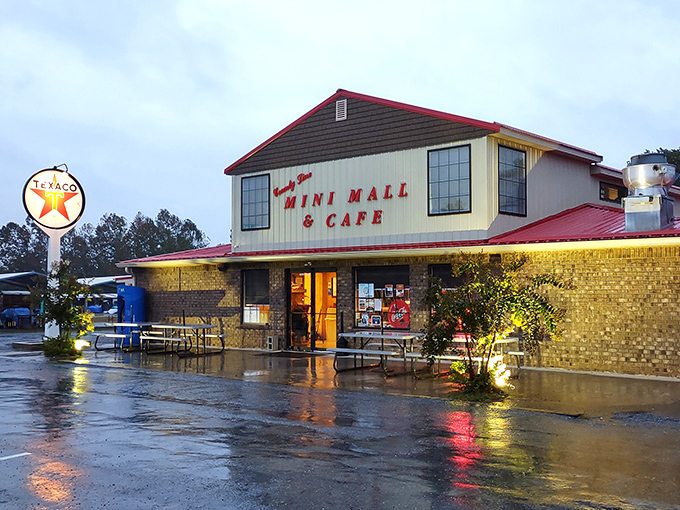 That Texaco sign isn't for sale, but everything else might be negotiable. 