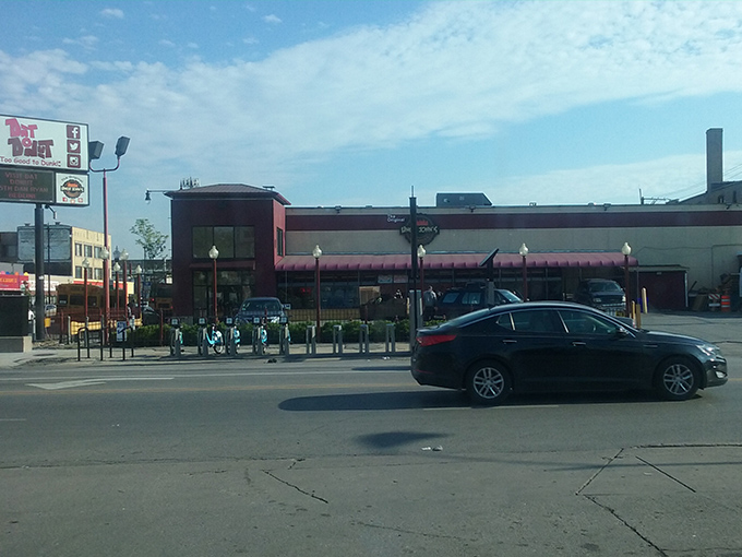 Where donut dreams come true! The view inside Dat Donut's display case reveals why Chicagoans have been lining up here for years.