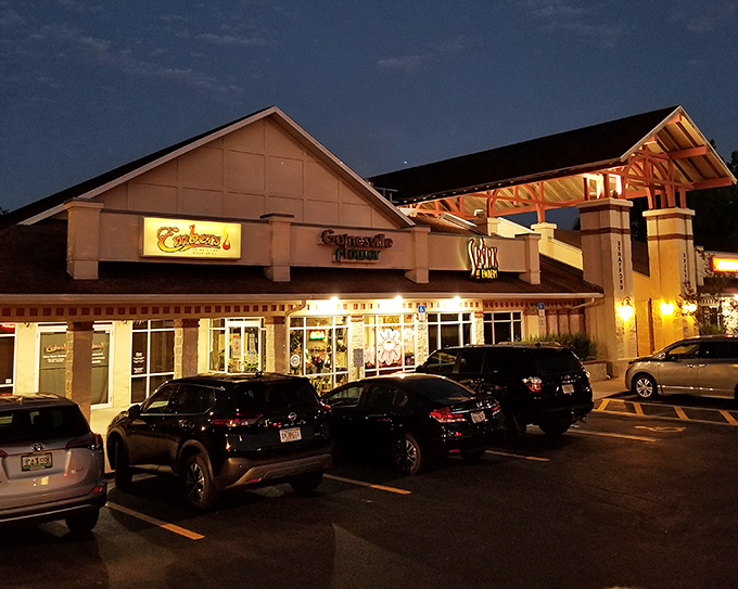 Night falls and Embers glows like its namesake! This unassuming storefront transforms after dark, beckoning steak lovers like moths to a flame-grilled light.