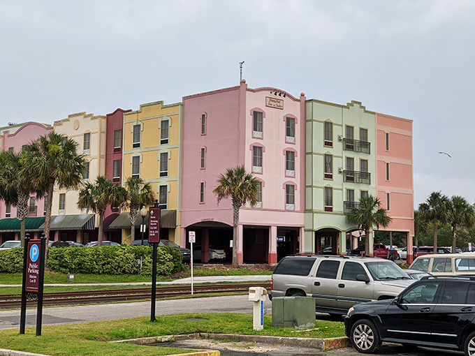 The colorful buildings of Fernandina Beach pop against Florida's blue skies like a painter's dream palette.
