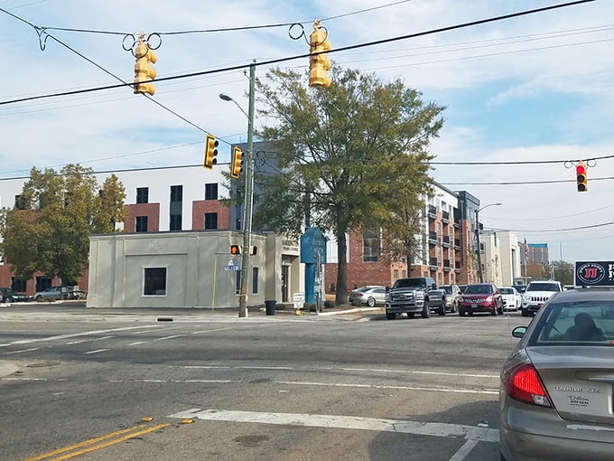 Classic brick buildings line Florence's main street, housing affordable shops and restaurants where your Social Security dollars maintain their purchasing power.