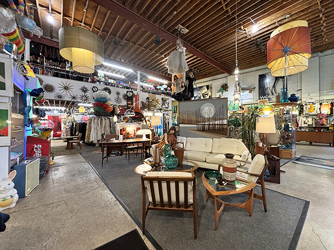 Inside lies a wonderland of mid-century treasures where every lamp, chair and end table tells a story from another era.