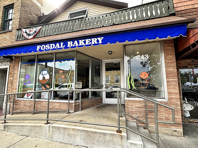 Behind that classic blue awning, generations of baking expertise create the kind of donuts that make memories last.