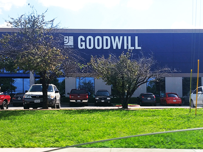 Behind this modern façade lies Austin's most intense treasure hunt, where seasoned thrifters elbow-to-elbow search for by-the-pound bargains.