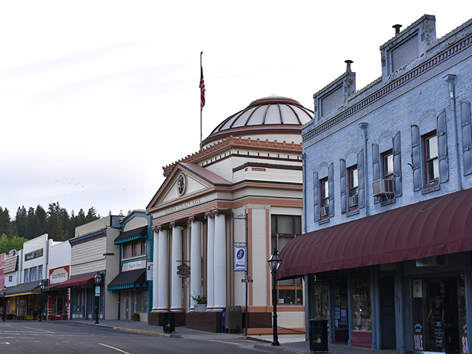 The iconic dome of Grass Valley's historic building stands as a reminder that small towns can have grand architecture too.