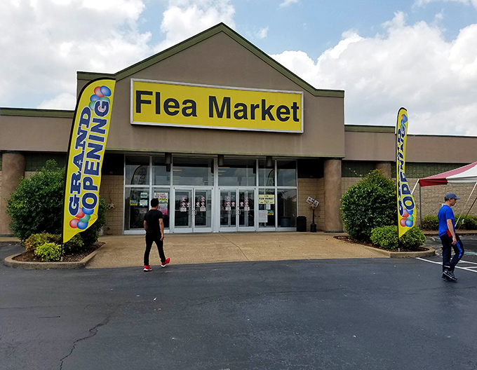 A fresh start: The Flea Market welcomes bargain hunters with a bright grand opening and plenty of deals waiting inside.