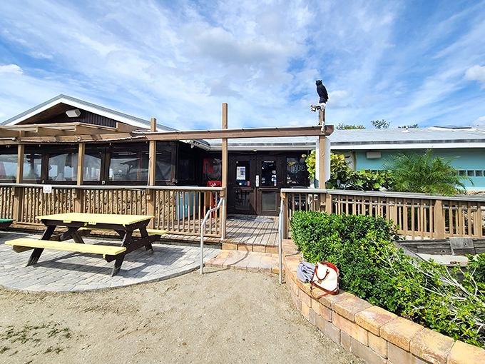 When the building looks this perfectly weathered, you know the seafood inside has serious pedigree.