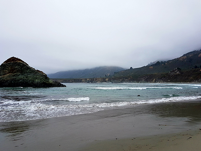 The crystal-clear waters of Jade Cove reveal a kaleidoscope of stones polished by centuries of patient waves.