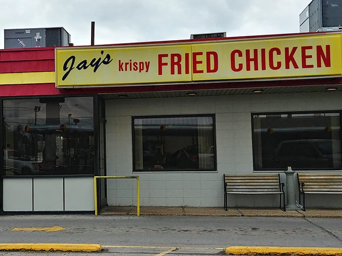 Small-town charm, big-time flavor. Jay's simple exterior belies the complex, perfectly seasoned chicken waiting inside.