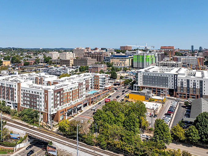 Downtown development blends old brick charm with modern convenience, creating the best of both worlds.