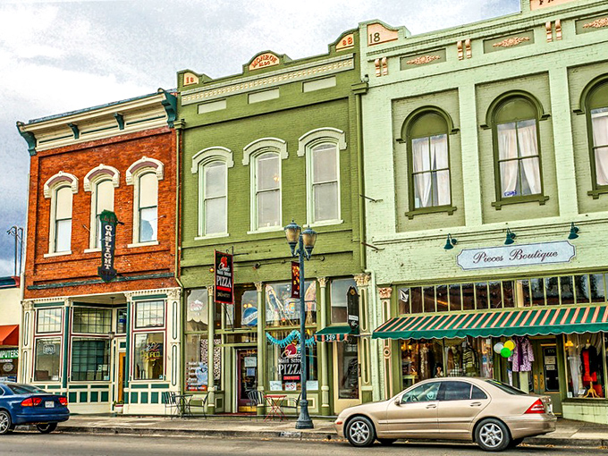 Architectural eye candy in downtown Lakeport! These historic facades have more character than an ensemble cast of Oscar winners.