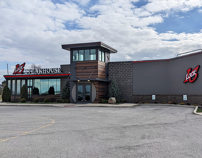 When a steakhouse commits to the racing aesthetic this completely, you can expect the beef to cross the finish line first.