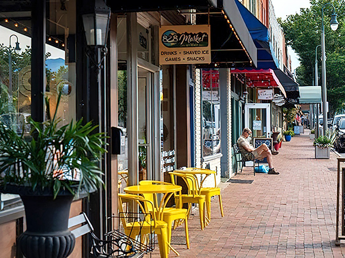 Here's where small-town charm meets serious flavor&mdash;yellow chairs beckon like sunshine inviting you to stay awhile longer.