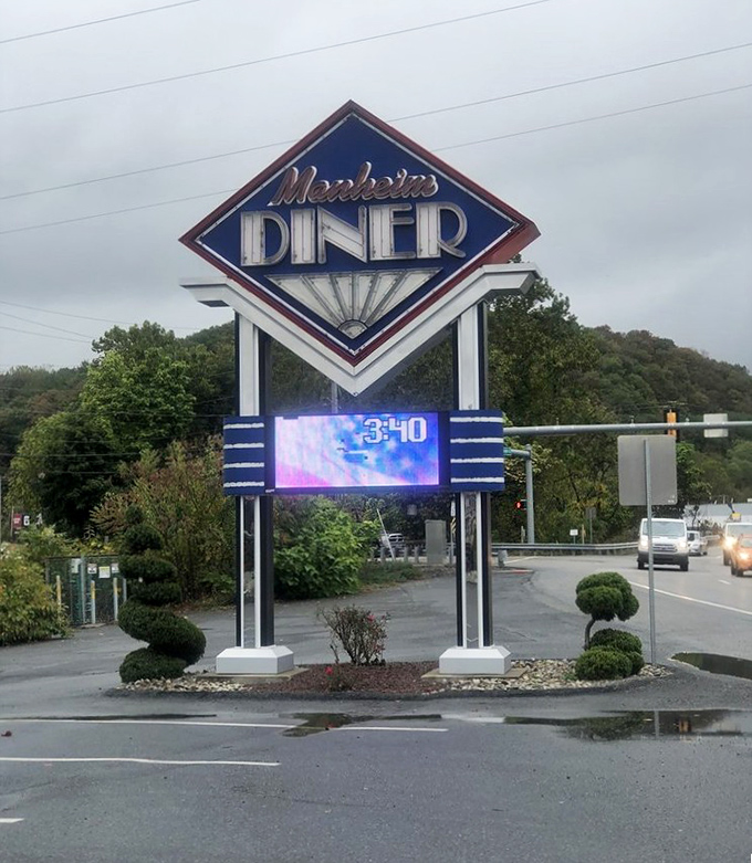 Sometimes the most beautiful sights are the simplest - like a well-built diner on a sunny day.