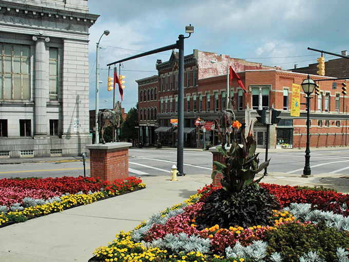 Downtown Mansfield's colorful flower displays create welcoming streetscapes that make every day feel like a celebration.