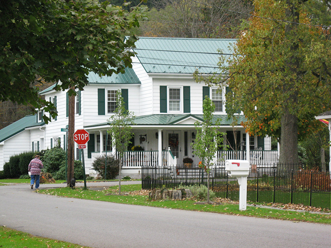 White picket fences and historic homes create Milford's storybook residential streets. Norman Rockwell would have set up his easel right here.