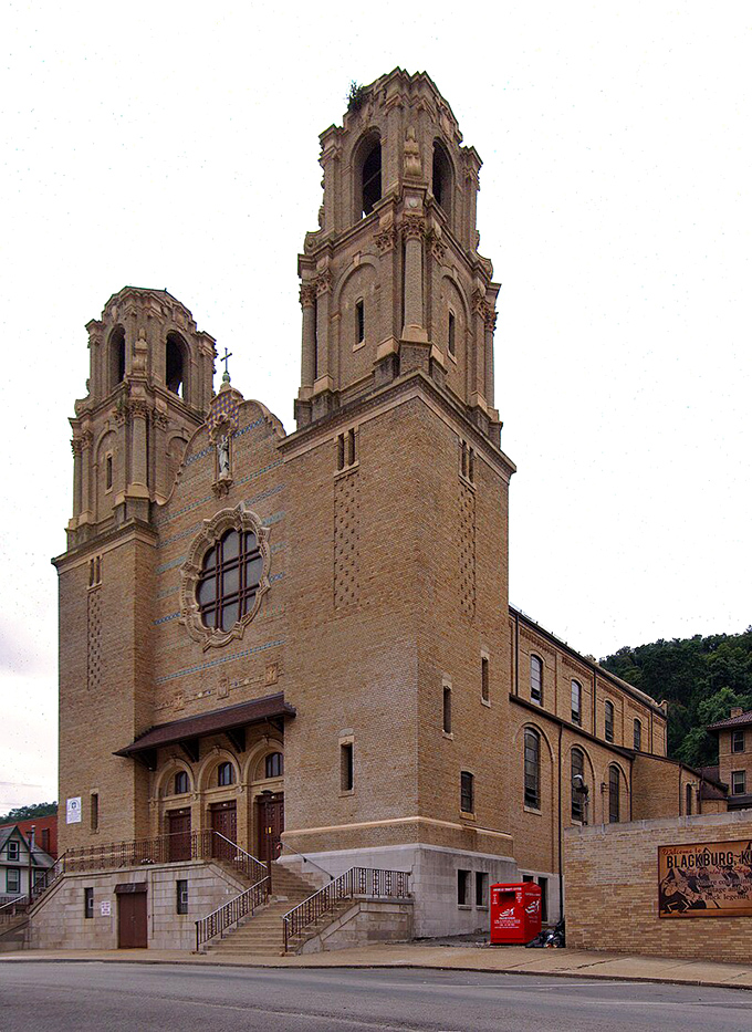 Church spires pierce the sky with Gothic elegance, anchoring communities with both faith and architectural beauty.