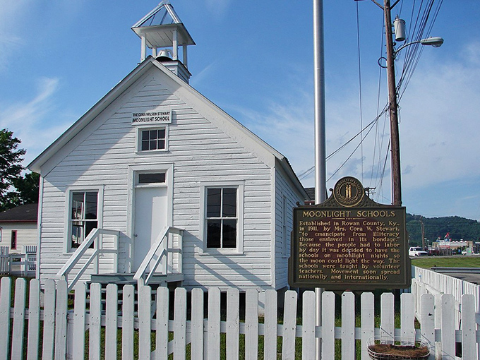 Morehead's historic Moonlight School represents the town's commitment to education and culture without big-city costs.