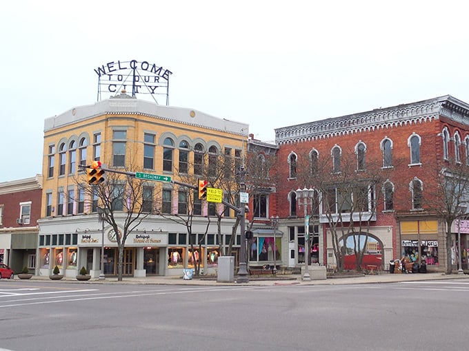 These historic facades tell stories of generations who built communities with pride and lasting craftsmanship.