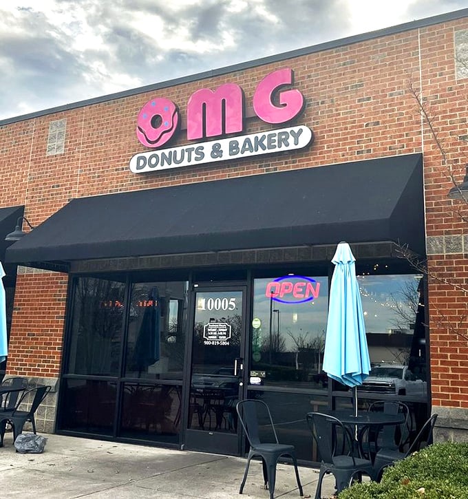 Modern storefront, timeless treats &ndash; where contemporary style meets classic donut shop comfort and quality. 