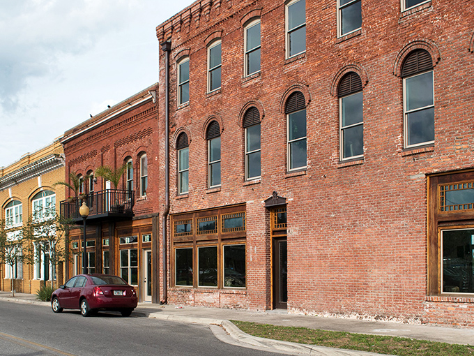These historic brick buildings have weathered every storm and still stand strong, just like good friendships.