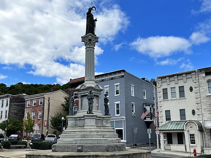 The historic downtown streets maintain their old-world character, proving that some things improve with age.