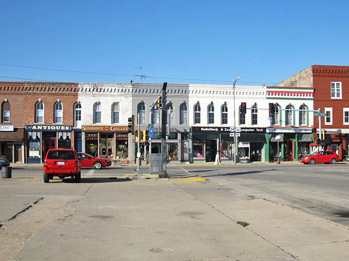 This classic main street scene could be the backdrop for any great American story.