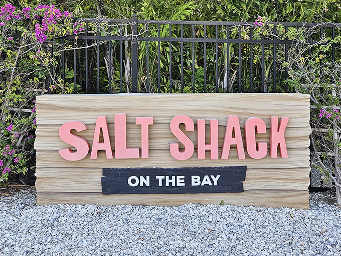 This sign promises simple pleasures, and inside they deliver seafood that makes you want to hug the chef.