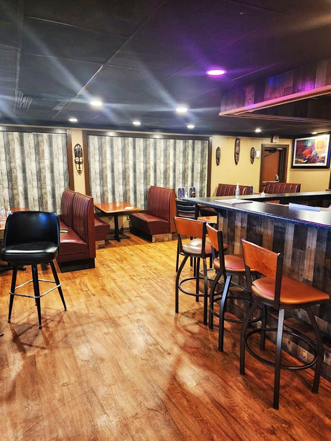 Cozy dining room vibes create the perfect setting for comfort food that warms both heart and soul.