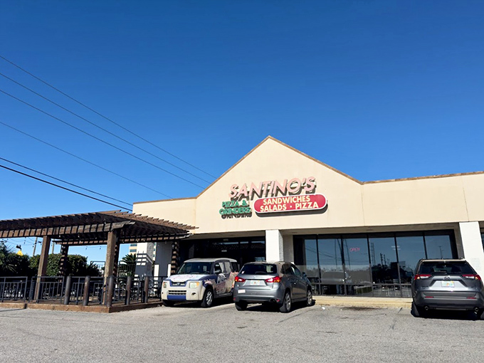 That covered patio and clean design create the ideal setting for enjoying authentic Italian flavors in Northwest Florida.