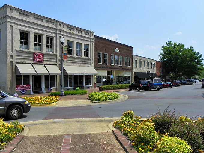 Historic storefronts frame Scottsboro's streets like a Norman Rockwell painting come alive.