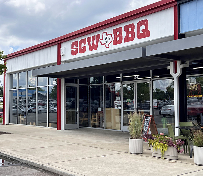 Simple storefront, simply amazing food&mdash;proof that great barbecue doesn't need fancy packaging to shine.