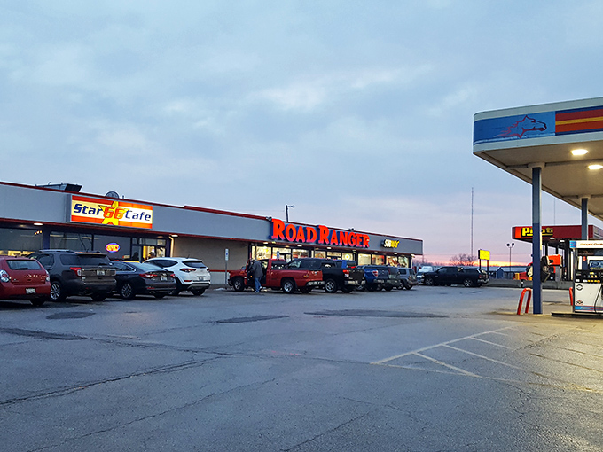 Gas station dining at its finest - because sometimes the best meals come from the most unexpected places.