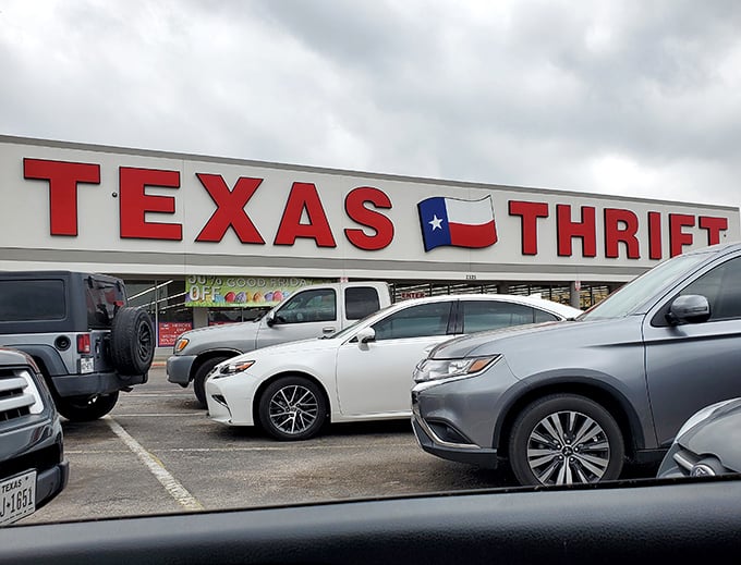 This busy parking lot tells the story - locals know where to find the best deals.